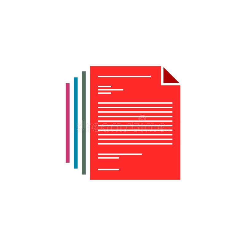 Mehrfache Datei-Dokumenten-Ikone Logo Design Element Vektor Abbildung ...