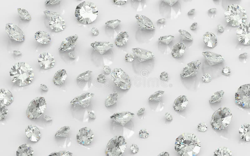 Mehrfacher Diamant-Edelstein Stock Abbildung - Illustration von ...