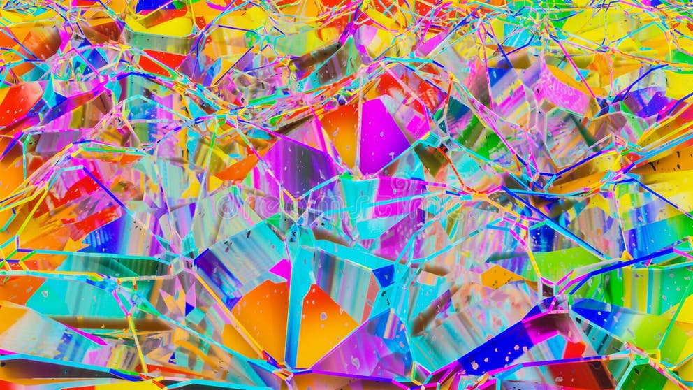 Mehrfarbig Verzogen Low Poly Hintergrund 3d Rendering Illustration ...