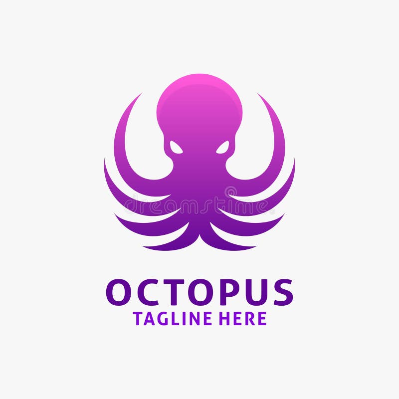 Purple Octopus Logo Stock Illustrations – 280 Purple Octopus Logo Stock ...