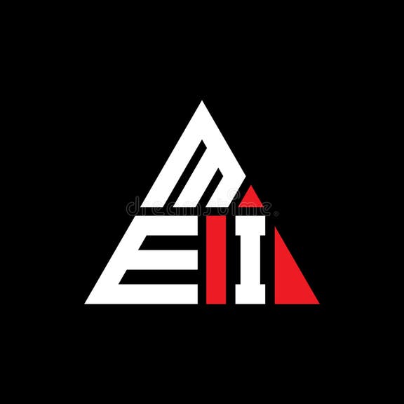 MEI Triangle Letter Logo Design with Triangle Shape. MEI Triangle Logo ...