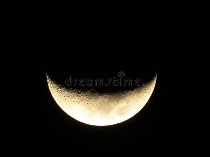Meia lua foto de stock. Imagem de satélite, preto, brilhante - 64401006
