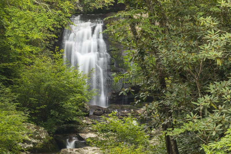 Meigs Falls in the Great Smoky Mountains National Park Stock Image ...