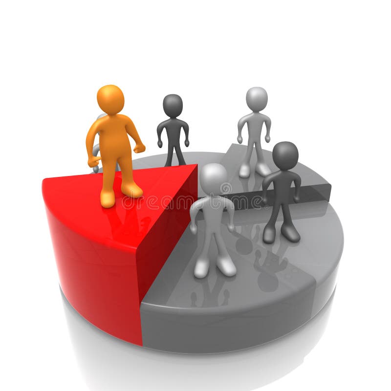 Mein Anteil stock abbildung. Illustration von korporativ - 4492371