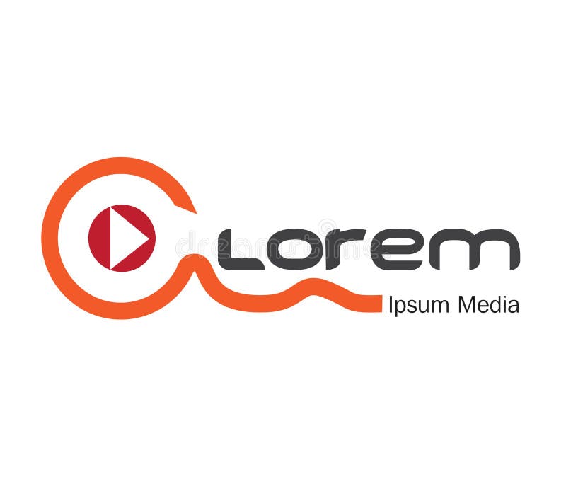 Meios Logo Concept Design ilustração do vetor. Ilustração de conceito ...