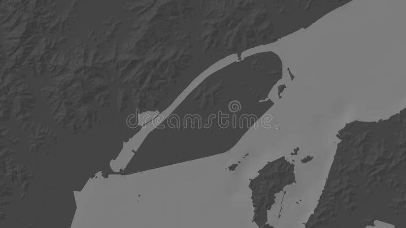 Meishan Dao Island. China. Bilevel Stock Illustration - Illustration of ...