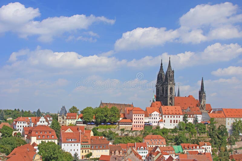 Meissen (Germania) immagine stock. Immagine di nube, sassonia - 26620689