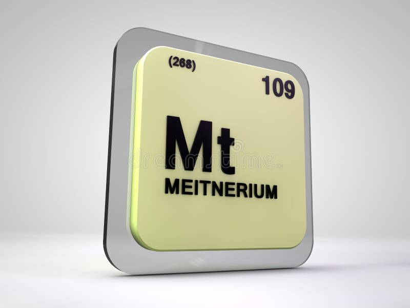 Meitnerium - Mt - Chemical Element Periodic Table Stock Illustration ...