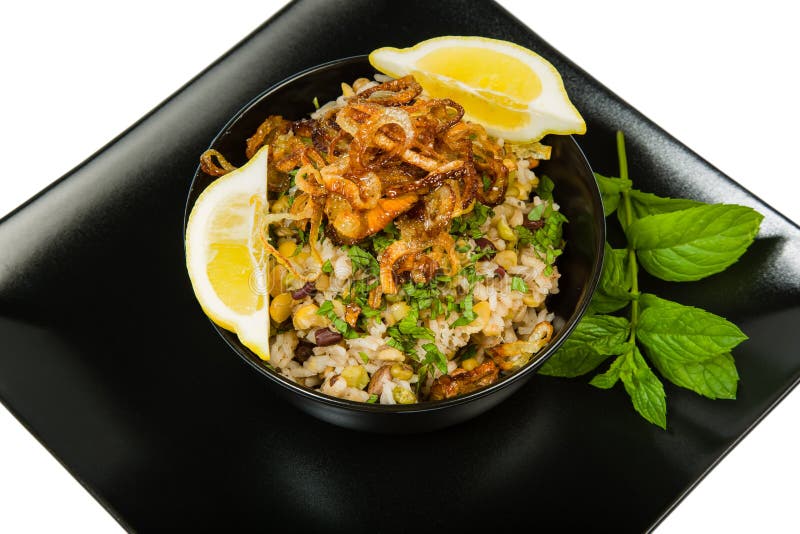 Mejadra stock image. Image of studio, lentils, appetizer - 42518043