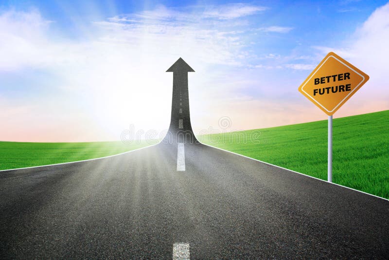 Mejora de un mejor futuro foto de archivo. Imagen de concepto - 38409628