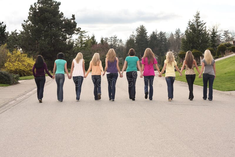 Mejores amigos imagen de archivo. Imagen de camino, mano - 4610147