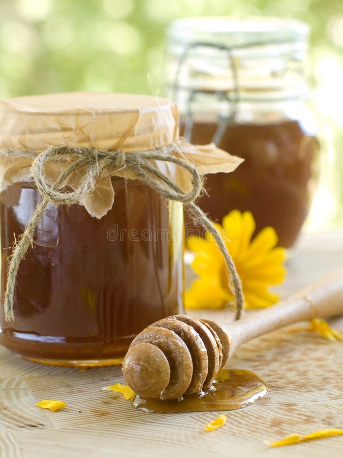 Mel da flor imagem de stock. Imagem de sobremesa, abelha - 20943459