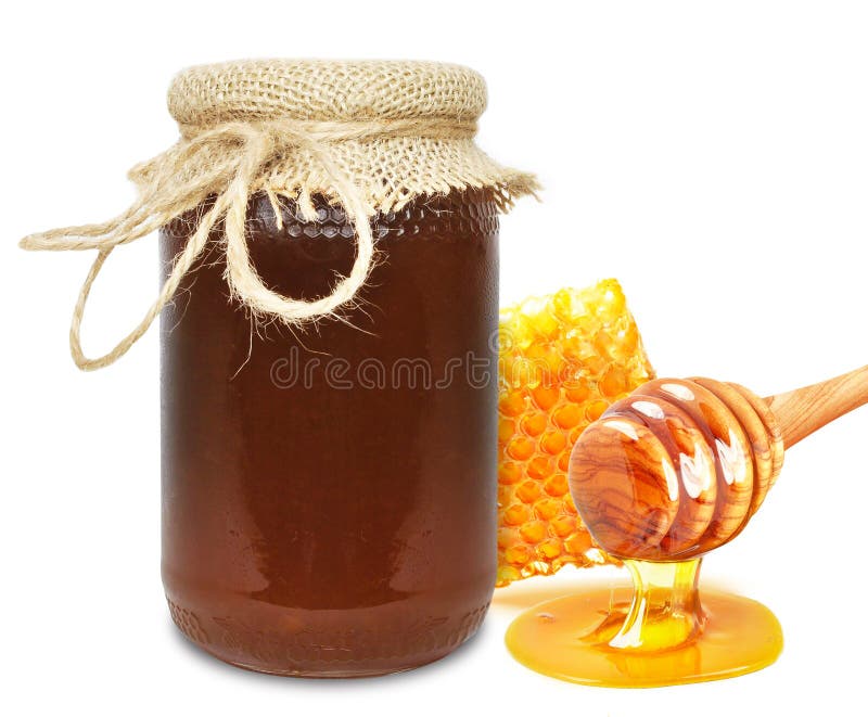 Mel de melada num frasco foto de stock. Imagem de ouro - 208822938