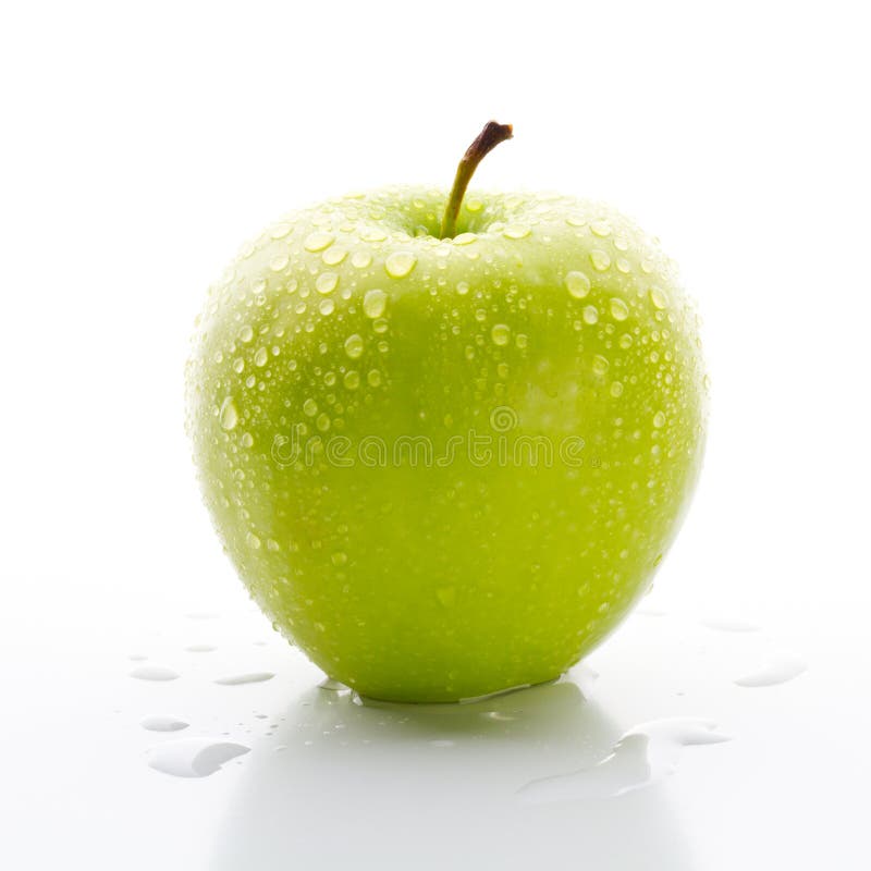 Mela verde immagine stock. Immagine di bianco, fresco - 23965603