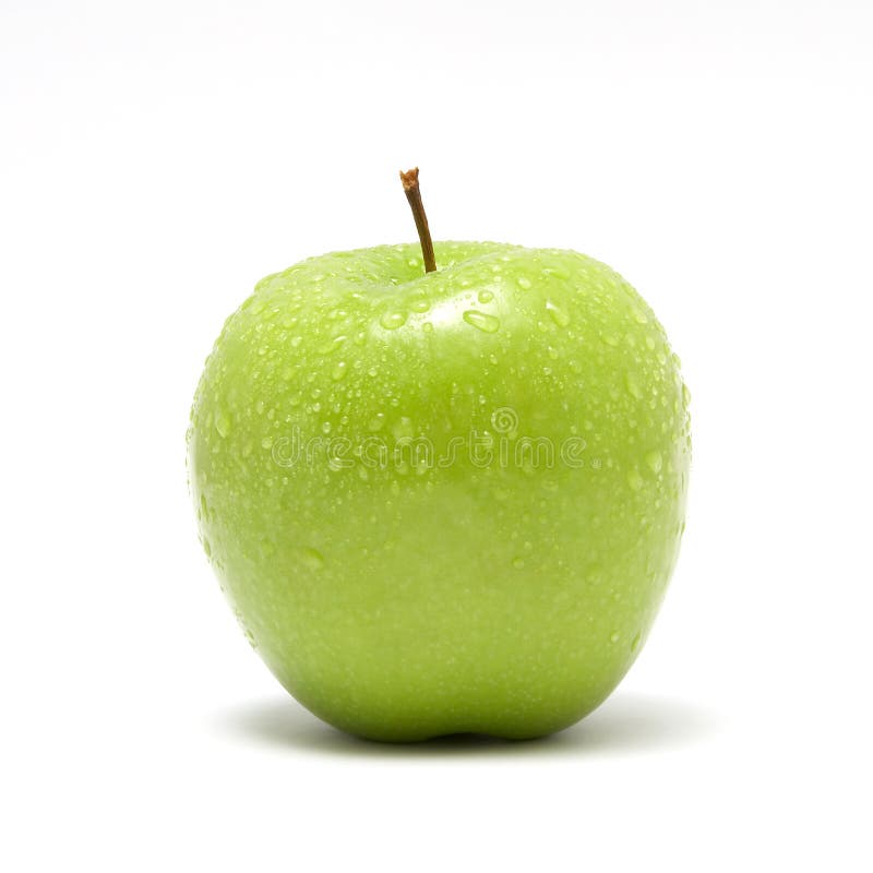 Mela verde fresca fotografia stock. Immagine di pranzo - 4129760