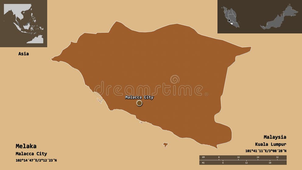 Melaka, State of Malaysia,. Previews. Pattern Stock Illustration ...
