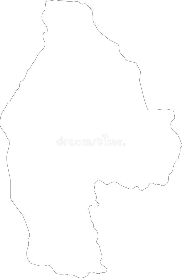 Melaky Madagascar Outline Map Stock Vector - Illustration of sketch ...