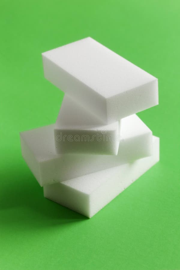 Melamin Magic Sponge Cleaning Equipment for Household Stock Image ...