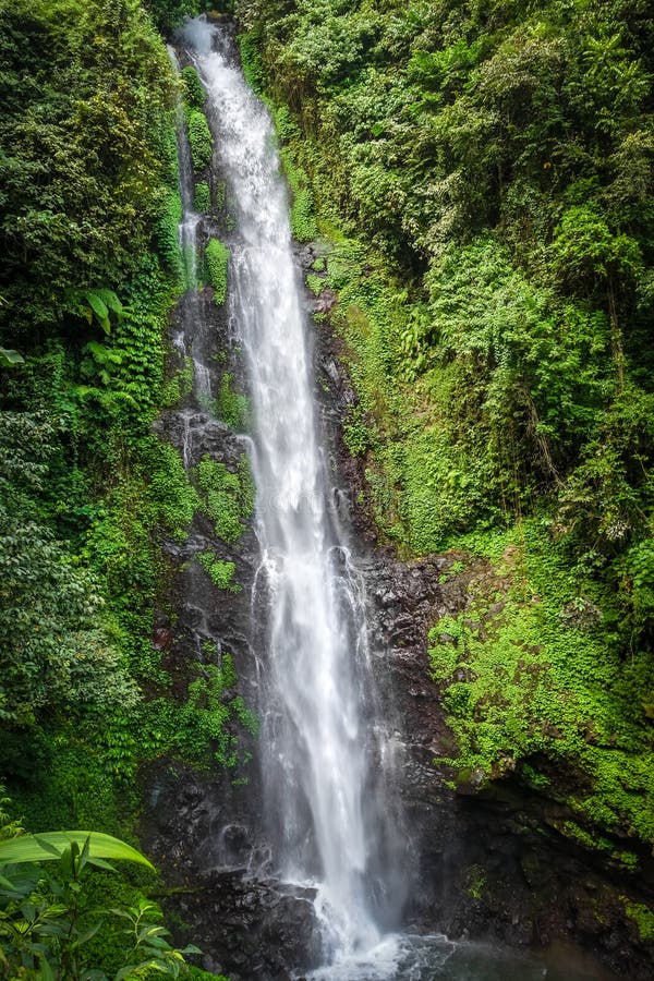 Melanting Waterfall, Munduk, Bali, Indonesia Stock Photo - Image of ...