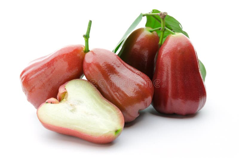 Mela rosa isolata fotografia stock. Immagine di cucchiaio - 37274720