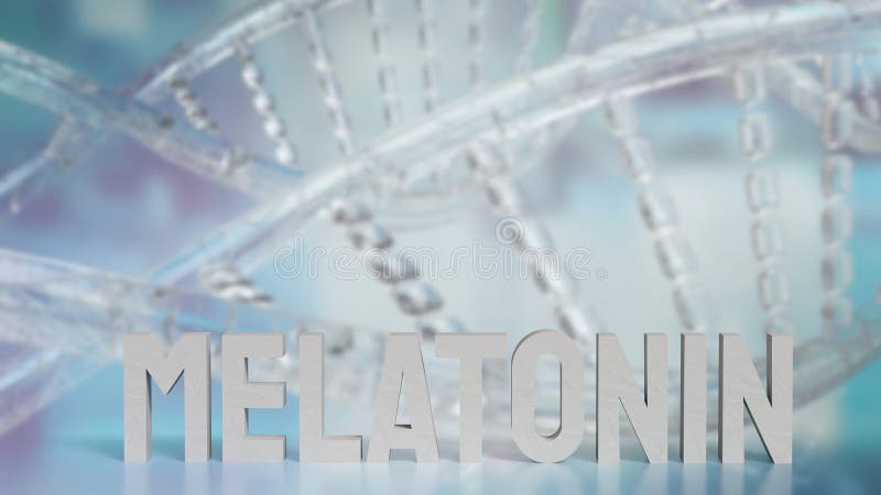 The Melatonin on Dna Background for Sci or Health Concept 3d Rendering ...