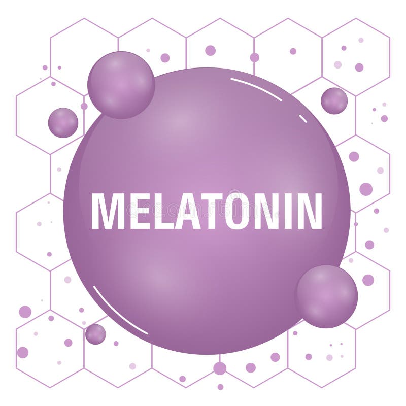 Melatonin Hormone Molecule. Plays a Role in Circadian Rhythm ...