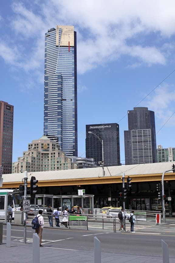 Melbourne editorial stock image. Image of bank, towers - 23201609