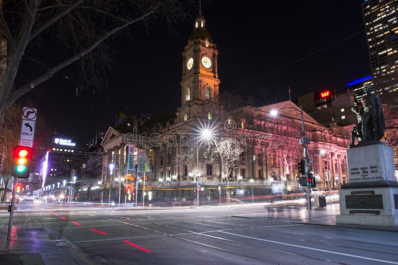 Melbourne, Australia - August 17, 2016: View of a Melbourne City ...