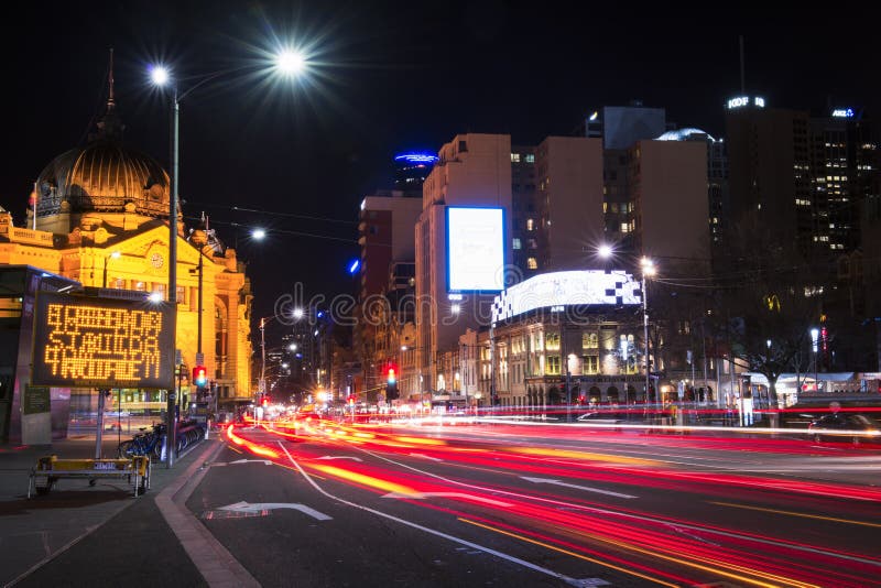 Melbourne, Australia - August 17, 2016: View of a Melbourne City ...
