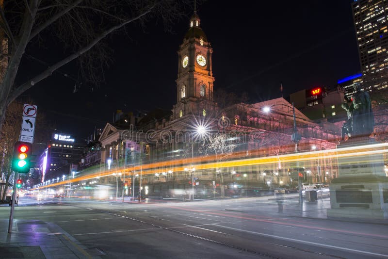 Melbourne, Australia - August 17, 2016: View of a Melbourne City ...