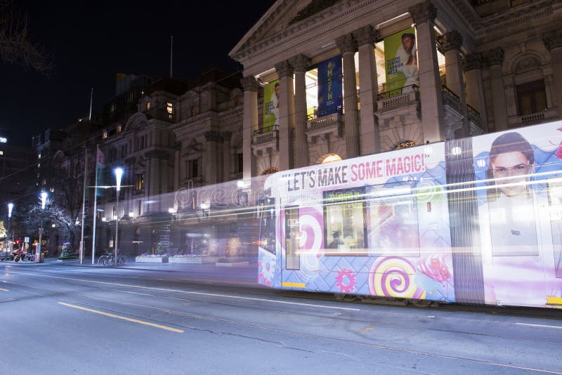 Melbourne, Australia - August 17, 2016: View of a Melbourne City ...