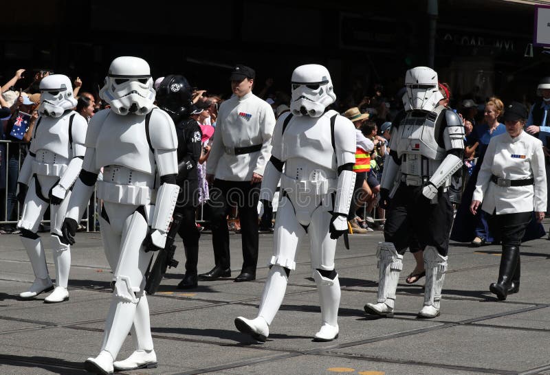501st Legion Members Marching during 2019 Australia Day Parade in ...