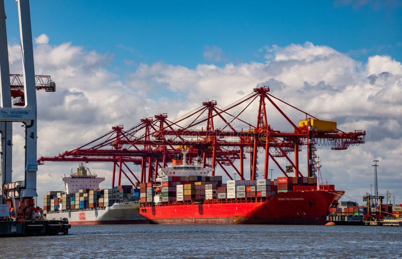 Melbourne, Australia - Port of Melbourne Docks Stock Photo - Image of ...