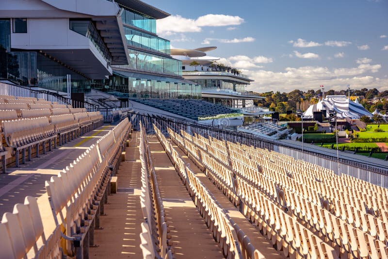 Melbourne, Australia - Spectator Seating Area at the Flemington ...
