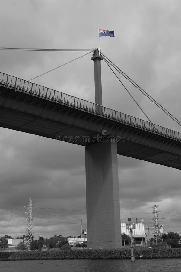 Melbourne Bridge in Victoria Australia Stock Photo - Image of road ...