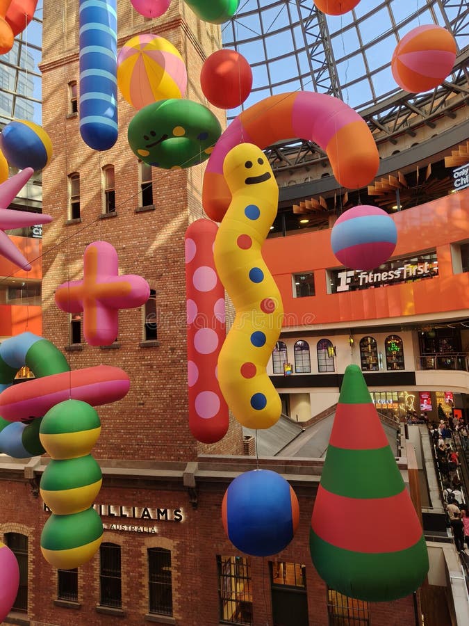 Melbourne Central Colorfull Event Editorial Stock Image - Image of ...