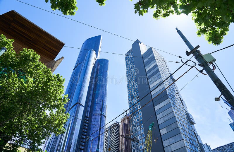 Melbourne City High-rise Buildings Editorial Photography - Image of ...