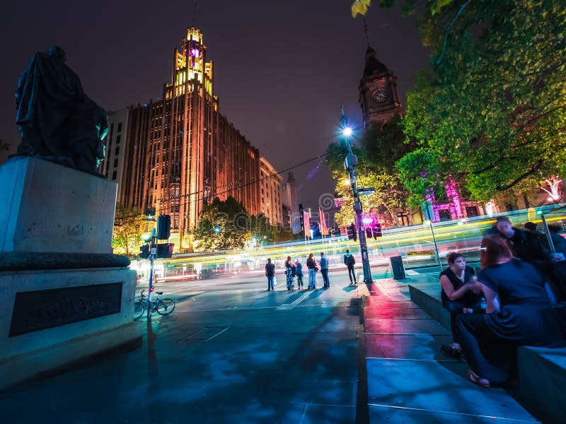 Melbourne Tram editorial image. Image of collins, gold - 22068505