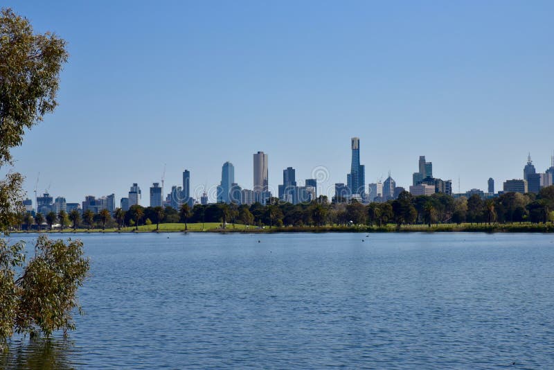 Melbourne city skyline editorial photography. Image of buildings - 60746997