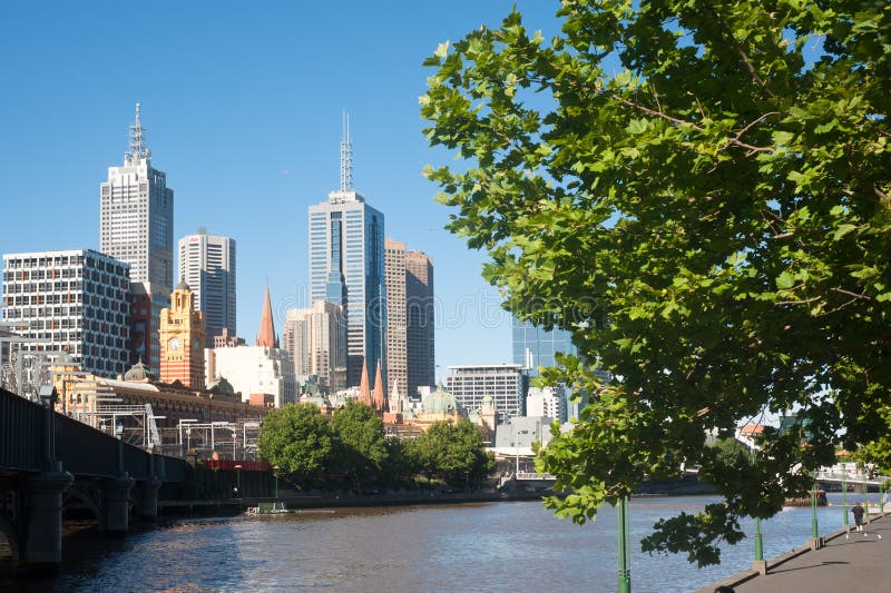 Melbourne Morning stock photo. Image of australian, city - 39518924