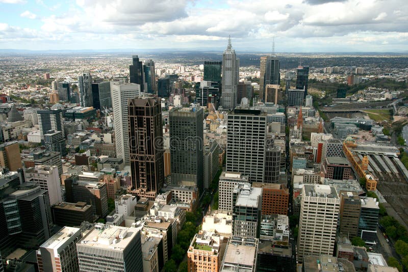 Melbourne Cityscape stock photo. Image of urban, travel - 14443838