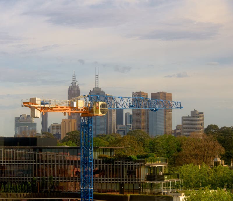 Melbourne construction stock image. Image of mobile, growth - 50596531