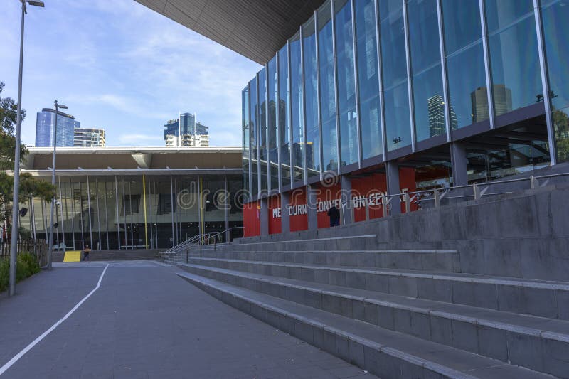 Melbourne Convention Exhibition Centre Mcec Clear Blue Sky Australia ...