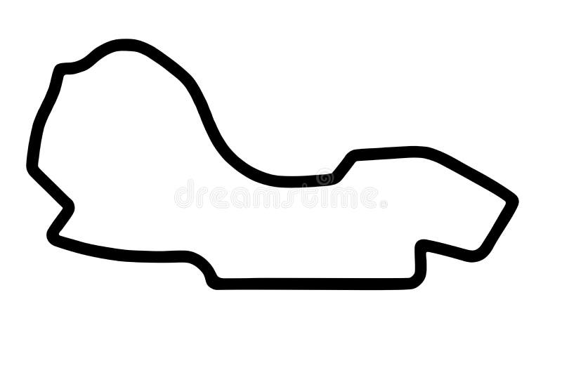 Melbourne Grand Prix Circuit Stock Vector - Illustration of ...