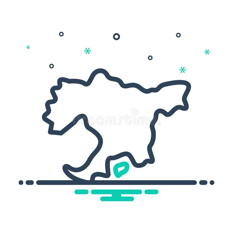 Mix Icon for Melbourne, Australia and Border Stock Illustration ...