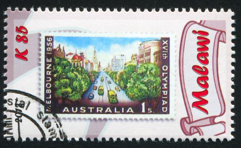 Melbourne stock photo. Image of stamp, architecture - 331893830