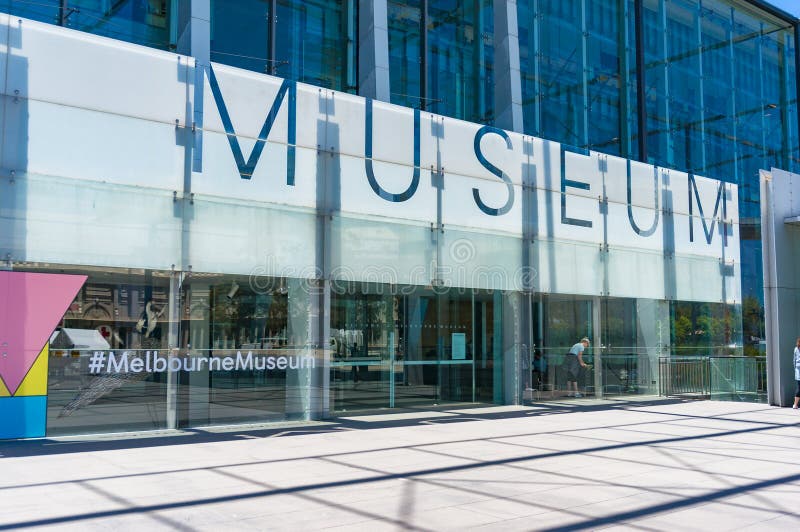 Melbourne Museum entrance editorial stock image. Image of building ...