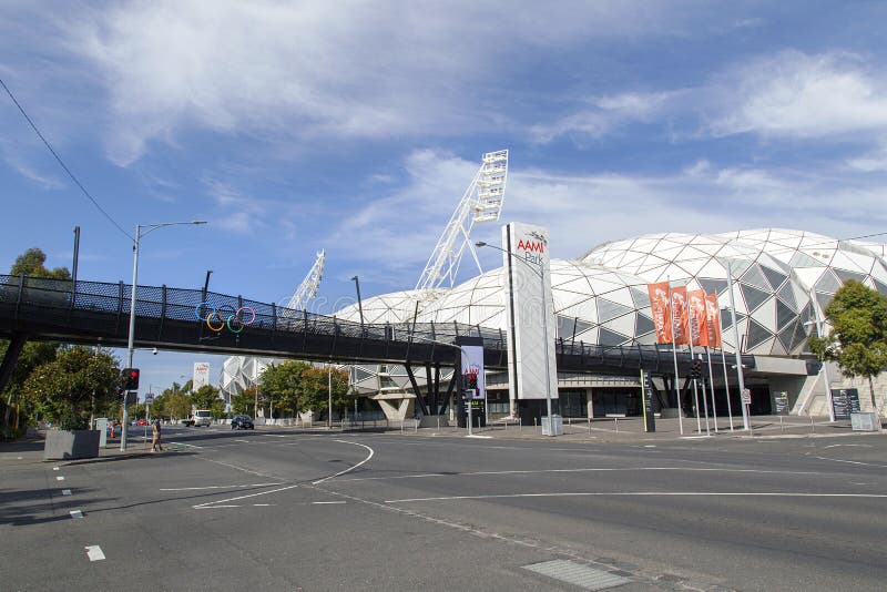 Melbourne Rectangular Stadium Editorial Stock Photo - Image of ...