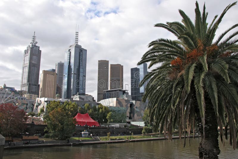 Melbourne skyline stock image. Image of australia, business - 1451389