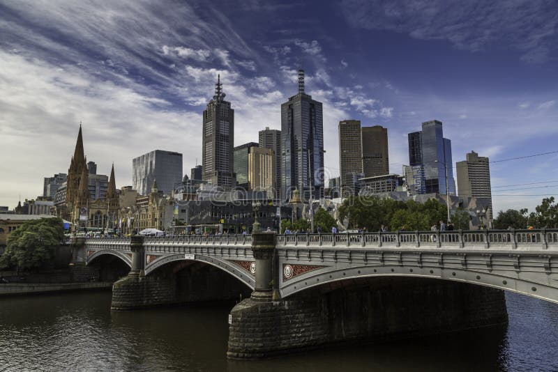 Melbourne skyline editorial photo. Image of city, skyline - 51024111